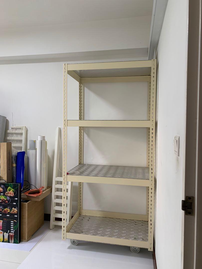 Heavy duty Boltless rack with locking wheels., Furniture & Home Living ...