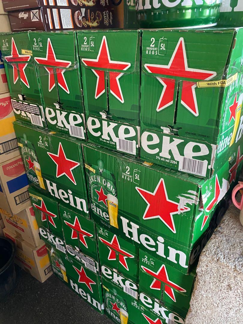 Heineken 5L Draught Keg Beer Liquor, Food & Drinks, Beverages on Carousell