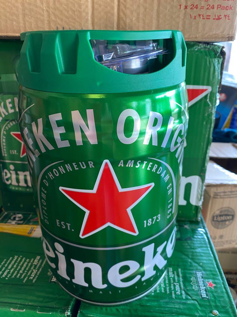 Heineken 5L Draught Keg Beer Liquor, Food & Drinks, Beverages on Carousell