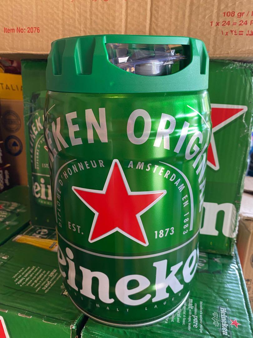 Heineken 5L Draught Keg Beer Liquor, Food & Drinks, Beverages on Carousell