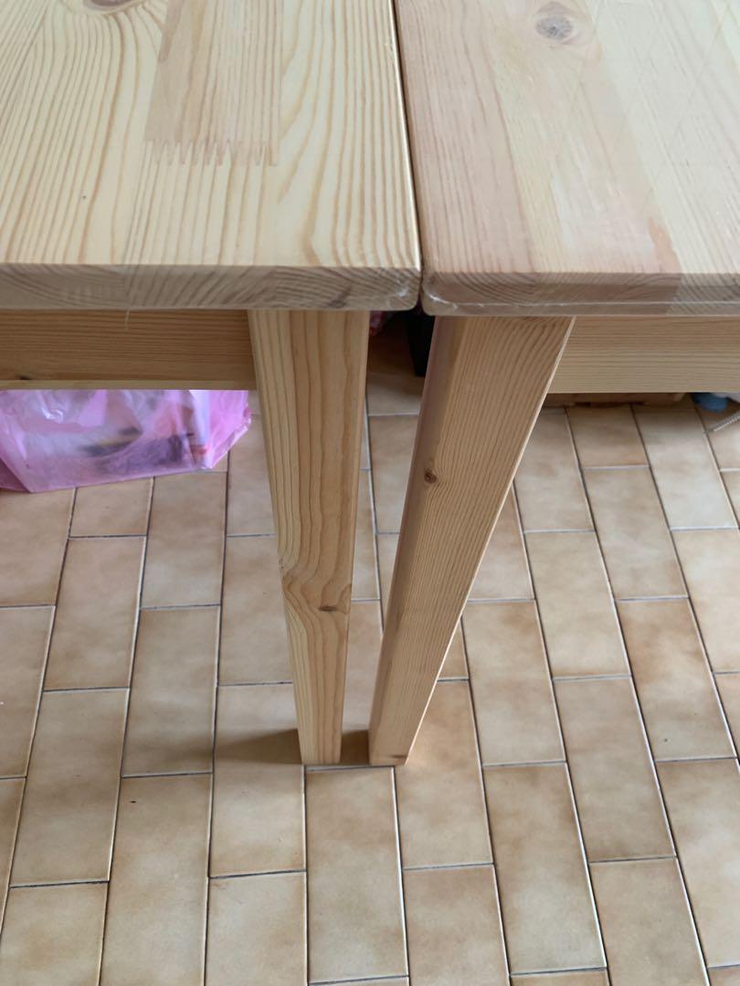 IKEA Solid Pine Wood Table (INGO), Furniture & Home Living, Furniture ...