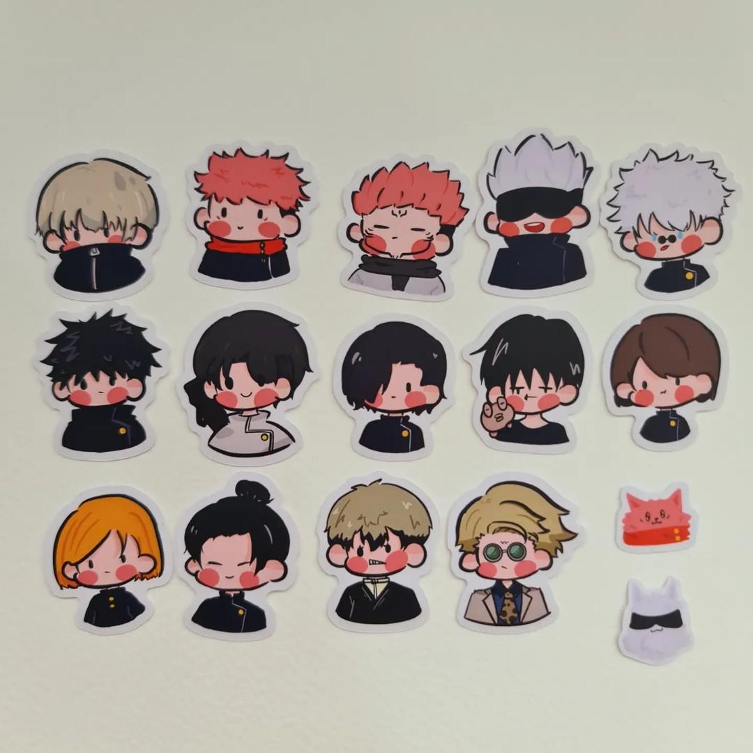 Jujutsu kaisen chibi stickers!, Hobbies & Toys, Stationery & Craft, Art ...