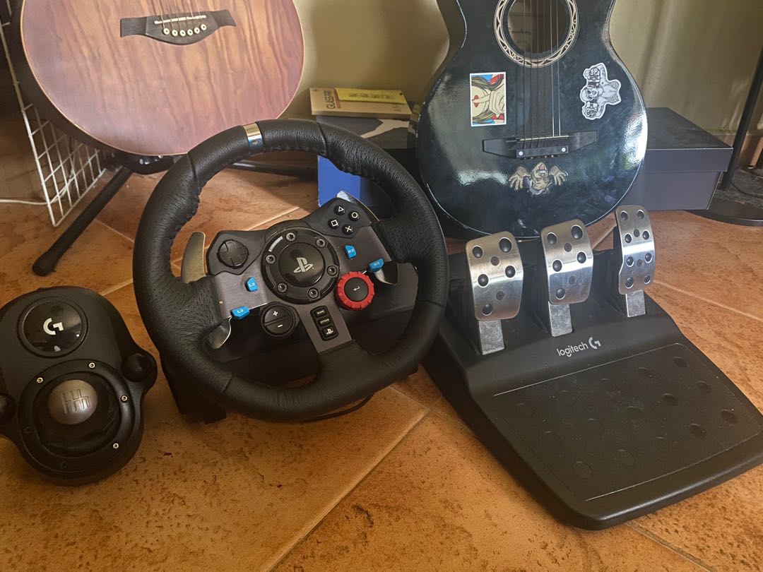 Logitech G29 full set with shifter, Video Gaming, Gaming Accessories ...