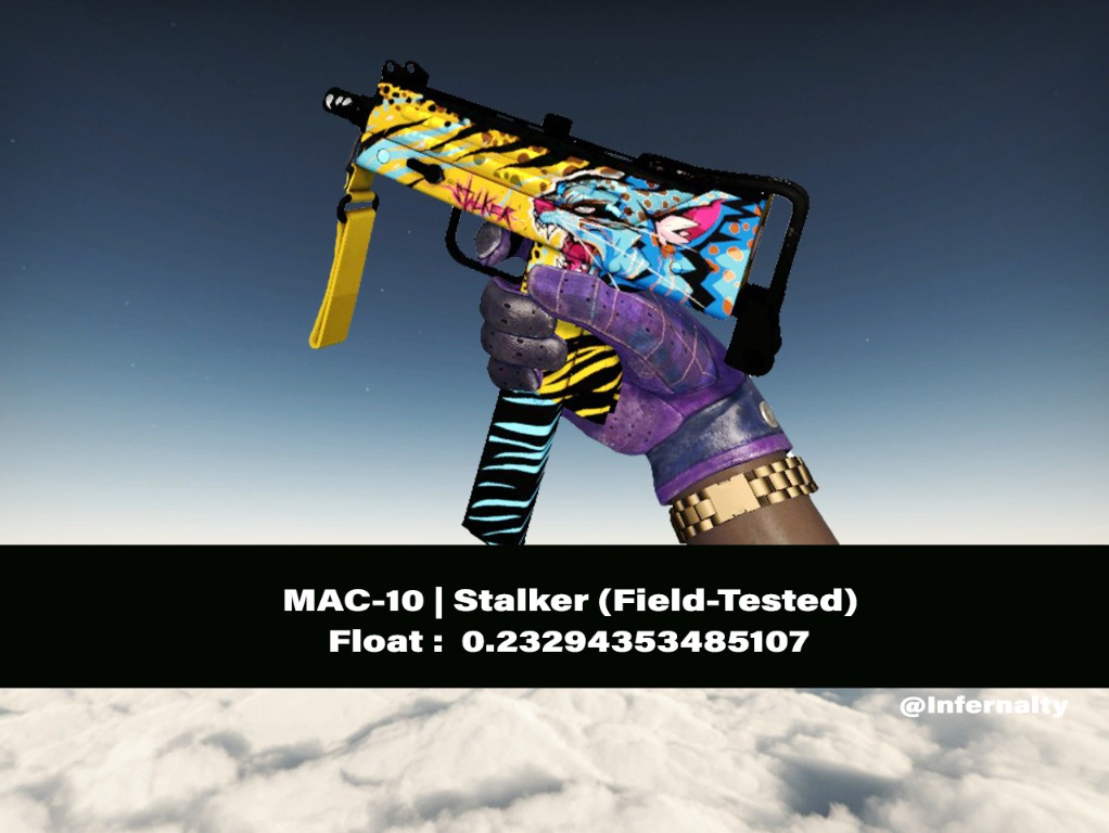 MAC-10 Stalker FT CSGO SKINS KNIVES, Video Gaming, Gaming Accessories ...