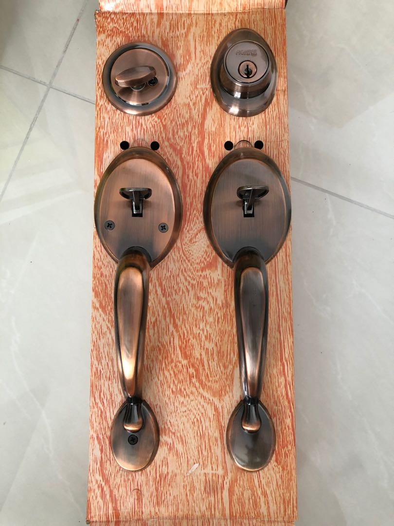 Main Door / Entrance Door Lockset (Handle Lockset), Furniture & Home ...