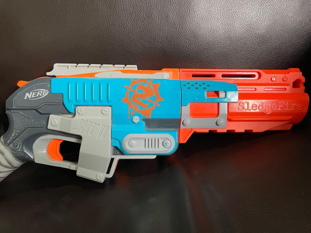 Nerf Sledgefire Gun, Hobbies & Toys, Toys & Games on Carousell