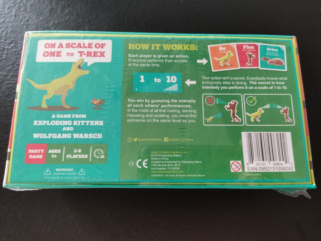 On A Scale of One To T-Rex, Hobbies & Toys, Toys & Games on Carousell