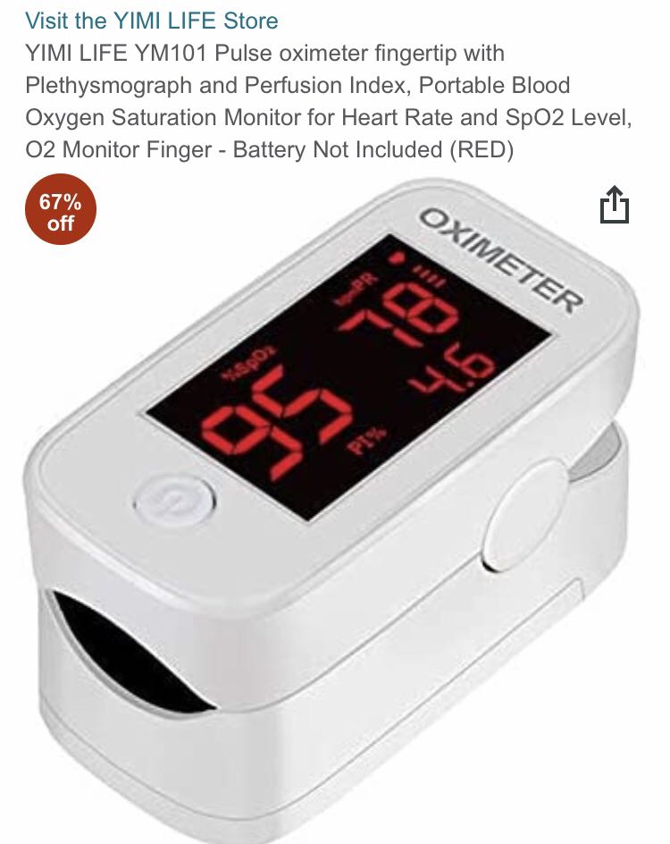 Oximeter, Health & Nutrition, Health Monitors & Weighing Scales on ...