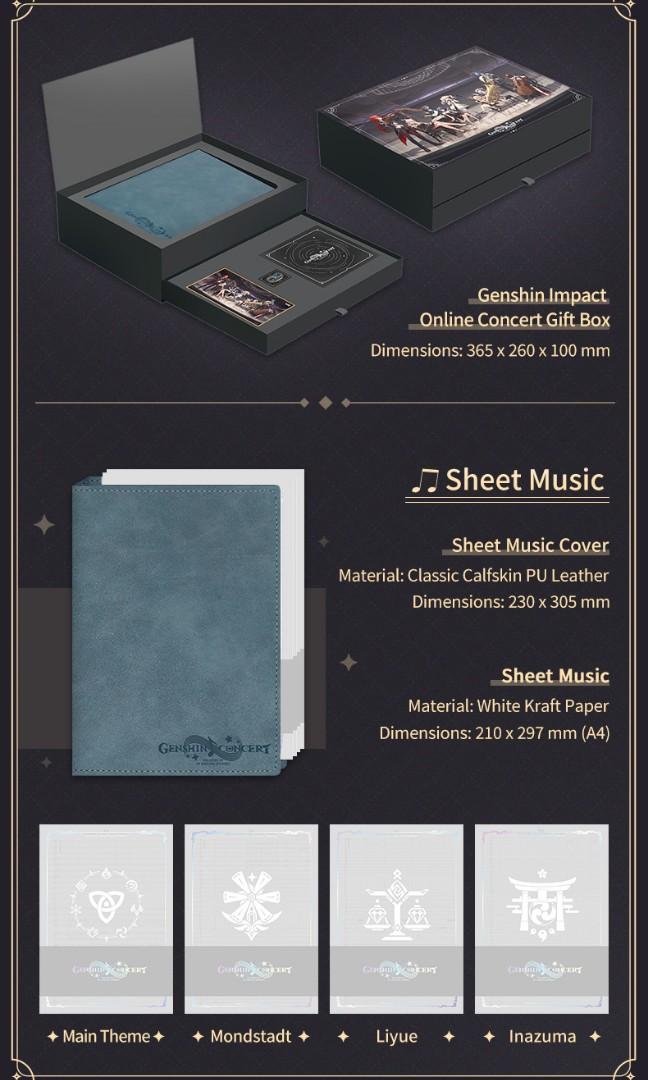 SPLIT/ Genshin Impact Online Concert Gift Box, Hobbies & Toys ...