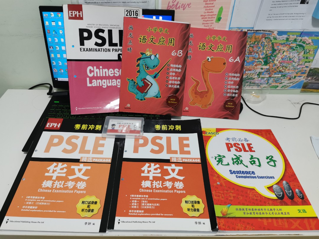 Psle Chinese Exam Package (with usb oral and listening), Hobbies & Toys ...