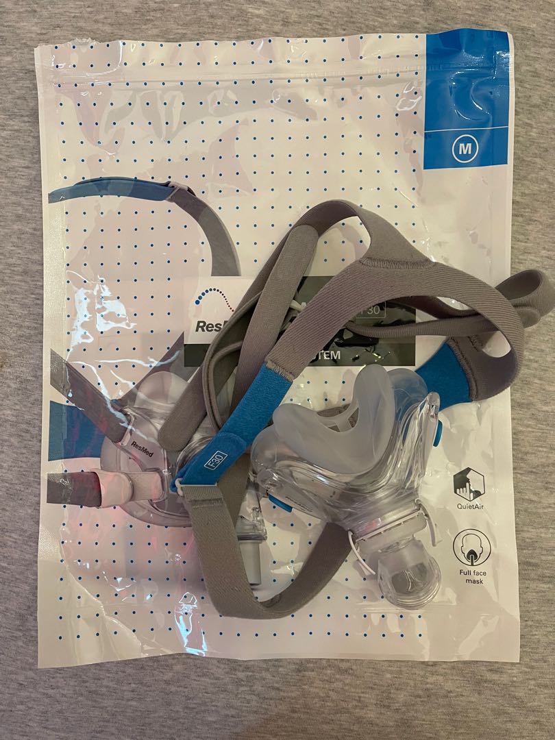 RESMED F30 Full Face CPAP mask, Health & Nutrition, Face Masks & Face ...
