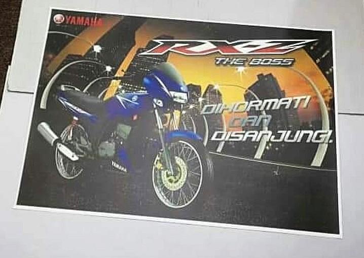 RXZ THE BOSS POSTER FRAMED, DIHORMATI & DISANJUNG, WALL ART, Motorbikes ...