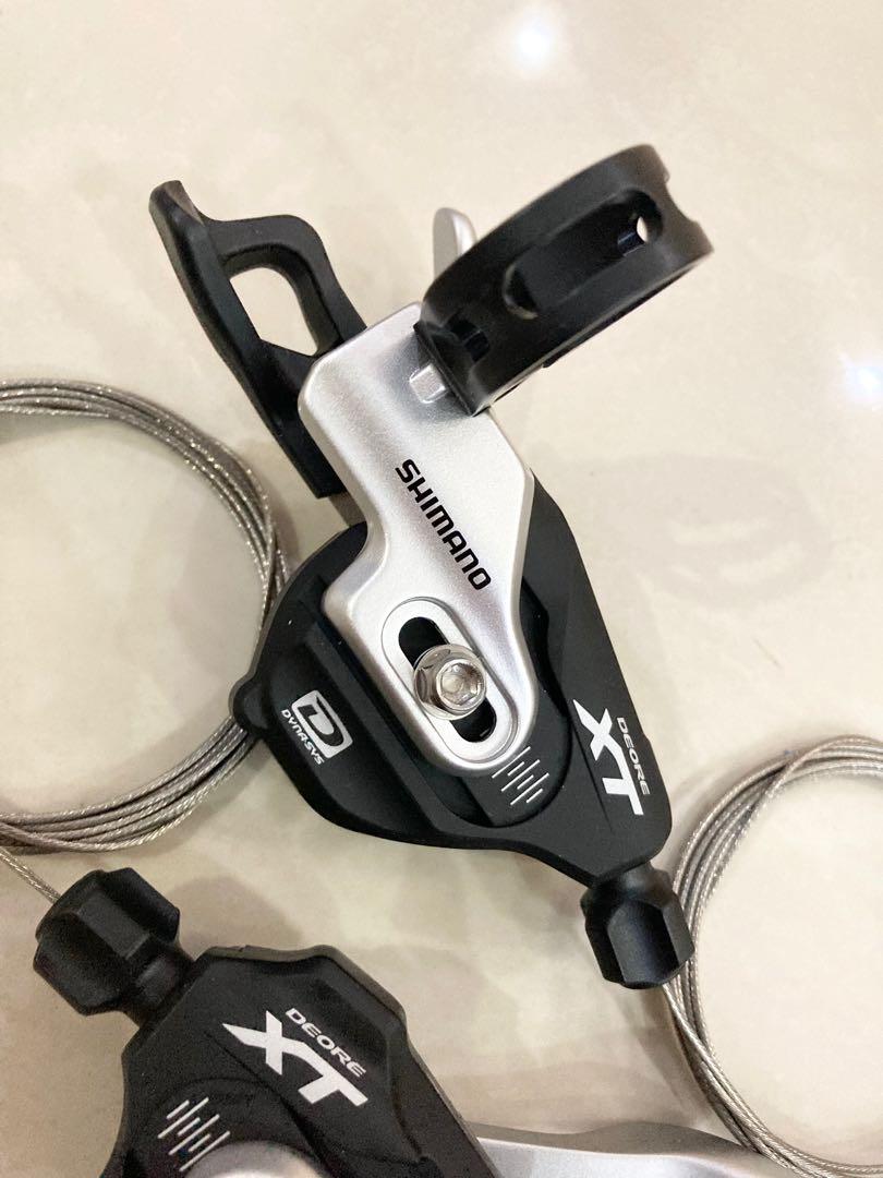 Shimano Deore XT M780 iSpec B Shifter Pair With Custom Clamp 3 X 10 ...