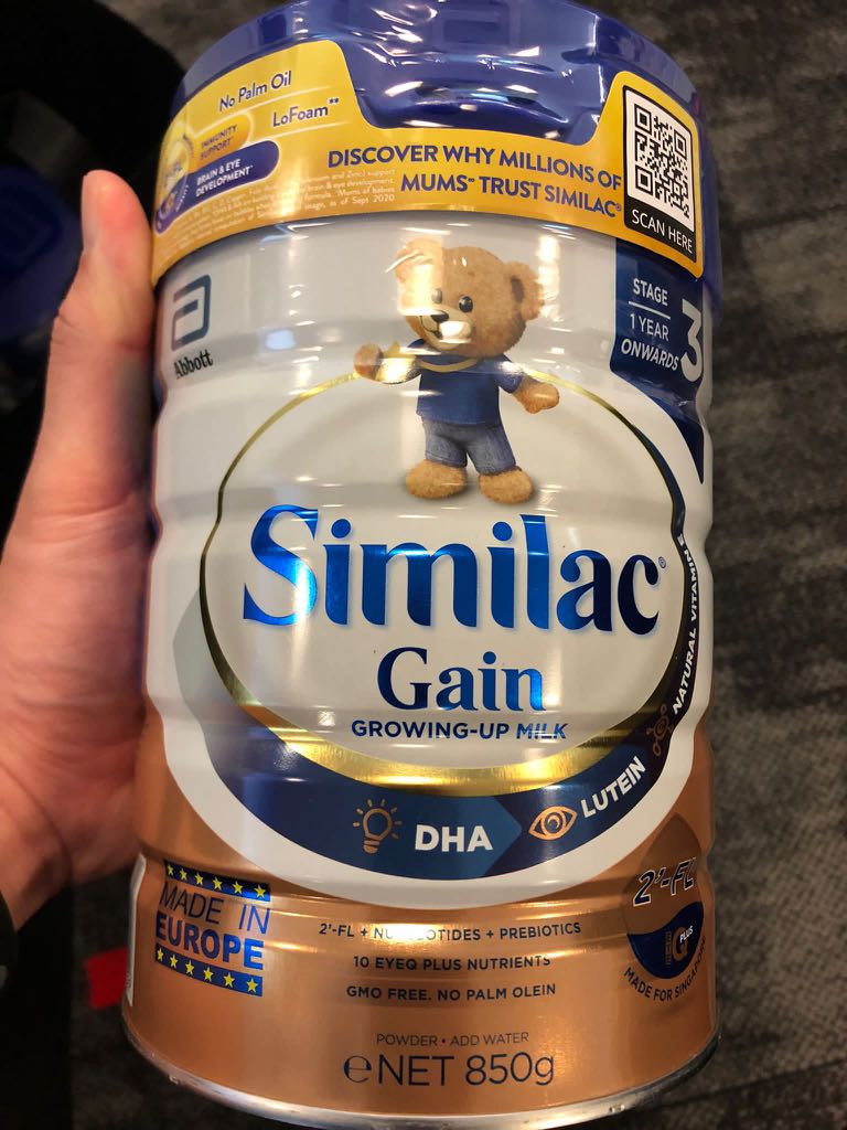 Similac Gain Stage 3 Milk Powder (Brand New), Babies & Kids, Nursing ...