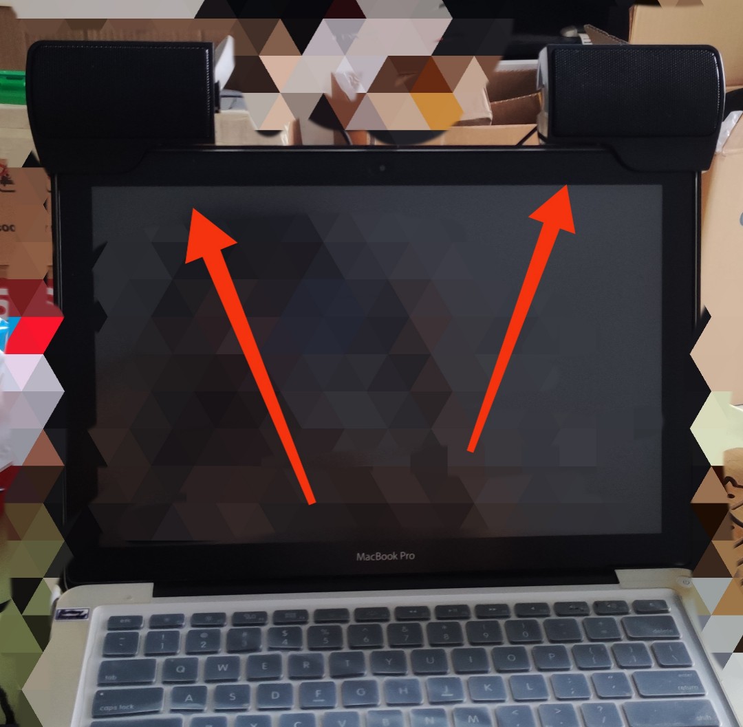 Speaker clip on laptop screen monitor computer loud USB 3.5mm, Audio ...