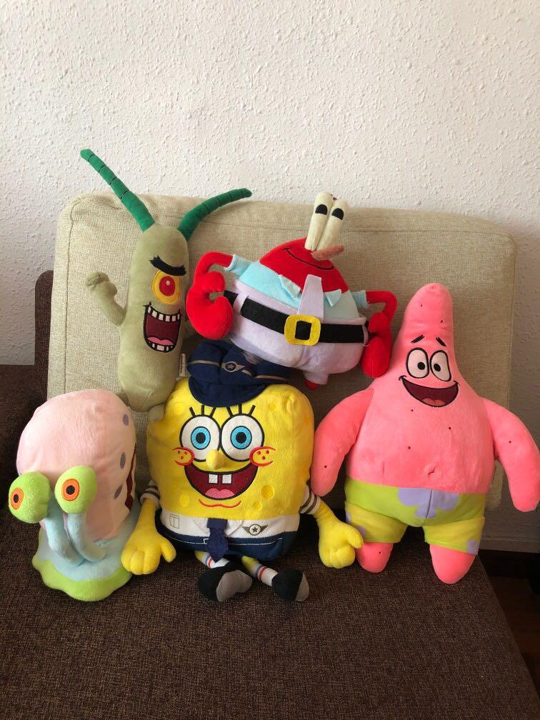 Spongebob Squarepants Plushies (sets of 5), Hobbies & Toys, Toys ...
