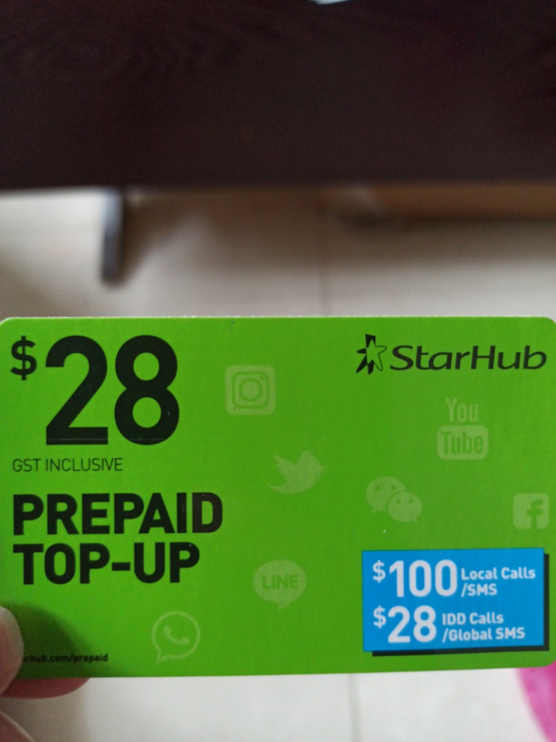 Starhub Prepaid Happy 128 Top up card, Mobile Phones & Gadgets, Mobile ...