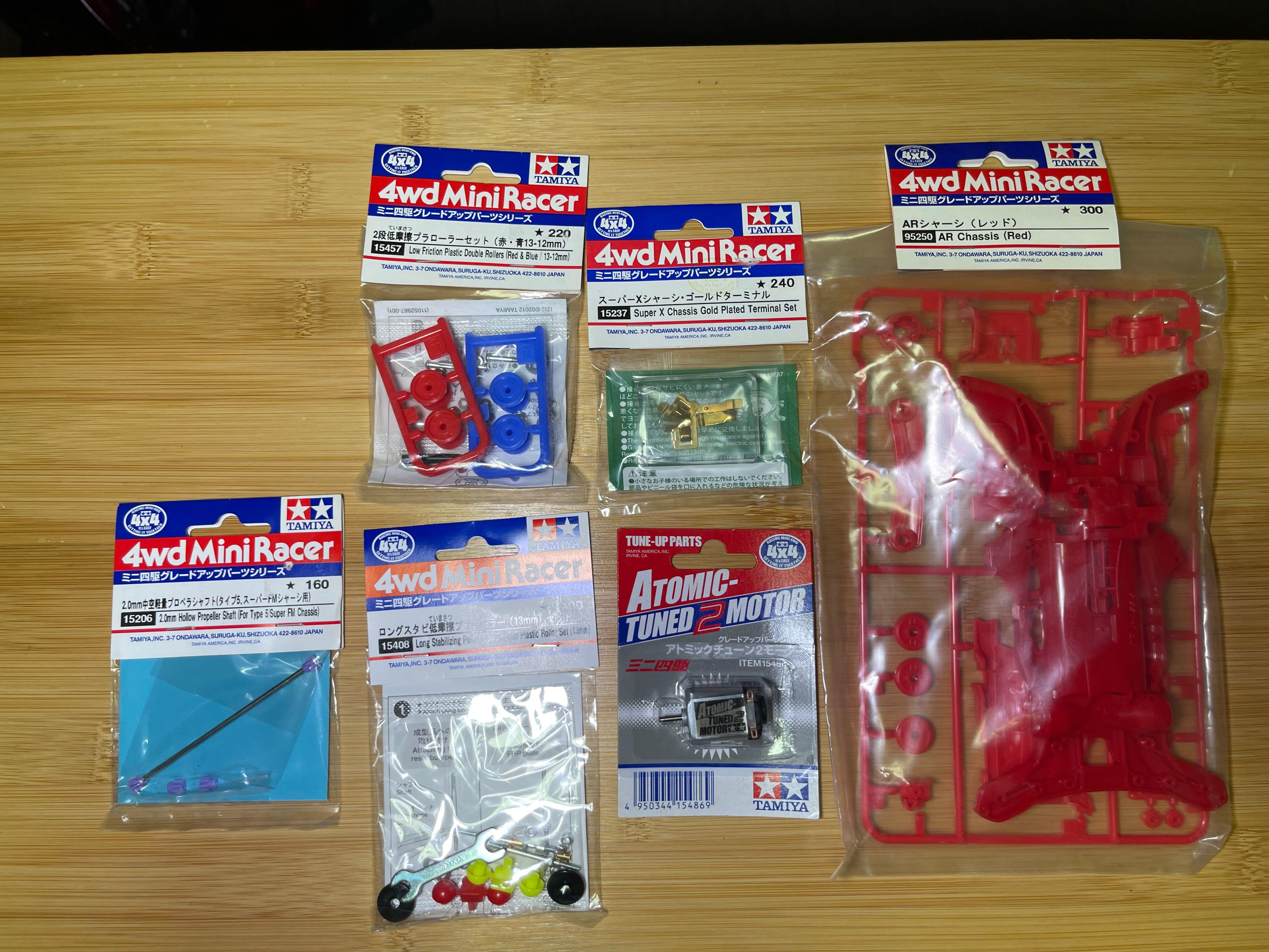 Tamiya mini 4wd: AR Chassis (Red) with accessories, Hobbies & Toys ...