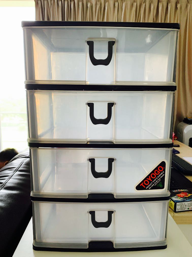 Toyogo 4 tier drawer ( A4 Size Drawer ), Furniture & Home Living ...