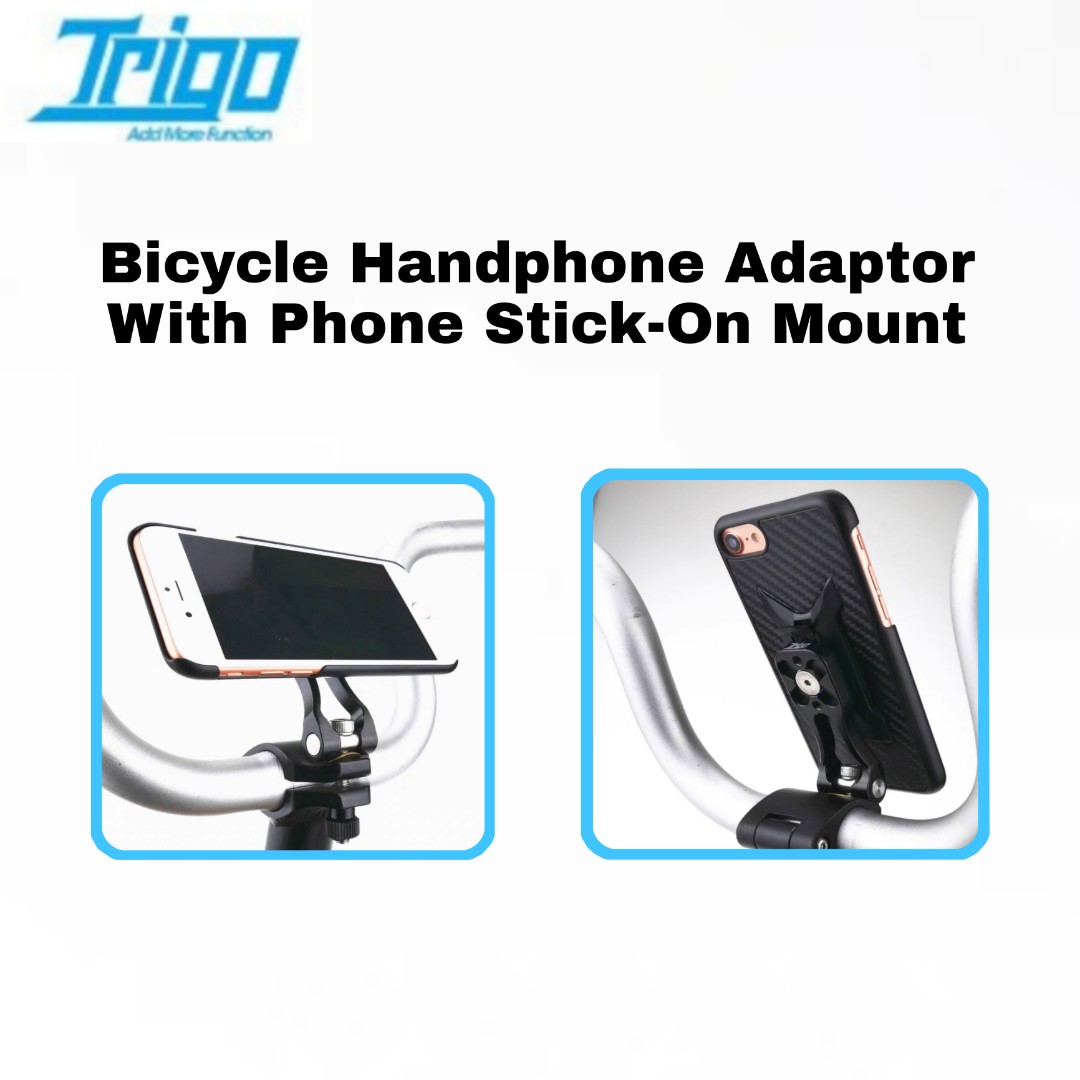 Trigo Adjustable Angle Phone Adaptor With Stick-On Mount for Bicycle ...