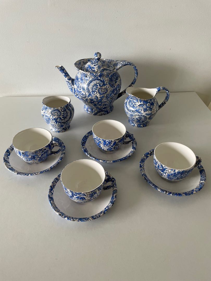 Vintage English Tea Set, Furniture & Home Living, Kitchenware ...