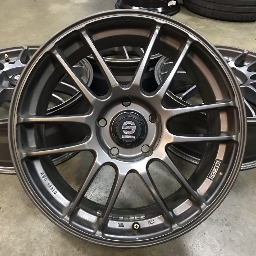 17” OZ Sparco Tarmac Original 5x114 Used Rim, Car Accessories, Tyres ...