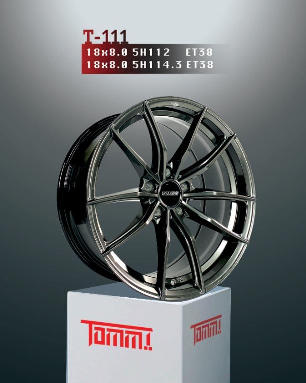 TOMMI TMF111 FLOW-FORMING 18" RIMS - HYPER BLACK, Car Accessories ...
