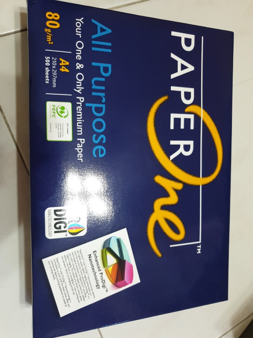 A4 80 GSM paperone all purpose copier paper, Everything Else on Carousell
