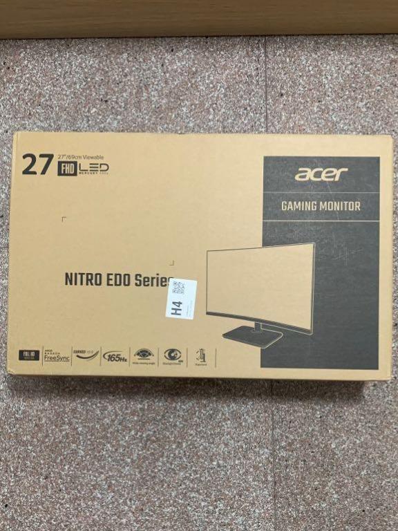 Acer ED0 Series ED270R P 27 inch FHD Curved Gaming Monitor with 165Hz ...