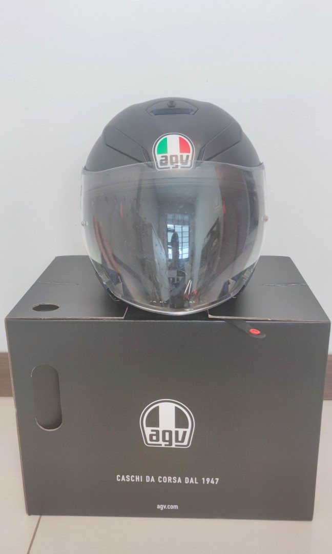 AGV K-5 Jet Matt Black M size Asian fit PSB Helmet, Motorcycles ...