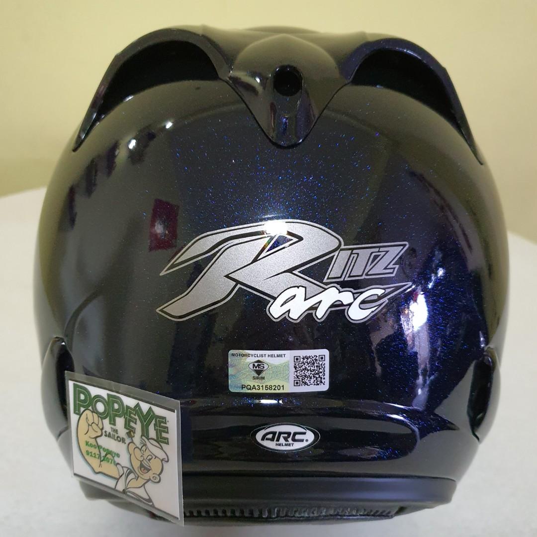 ARC RITZ HELMET MALIBU BLUE, Motorcycles, Motorcycle Accessories on ...