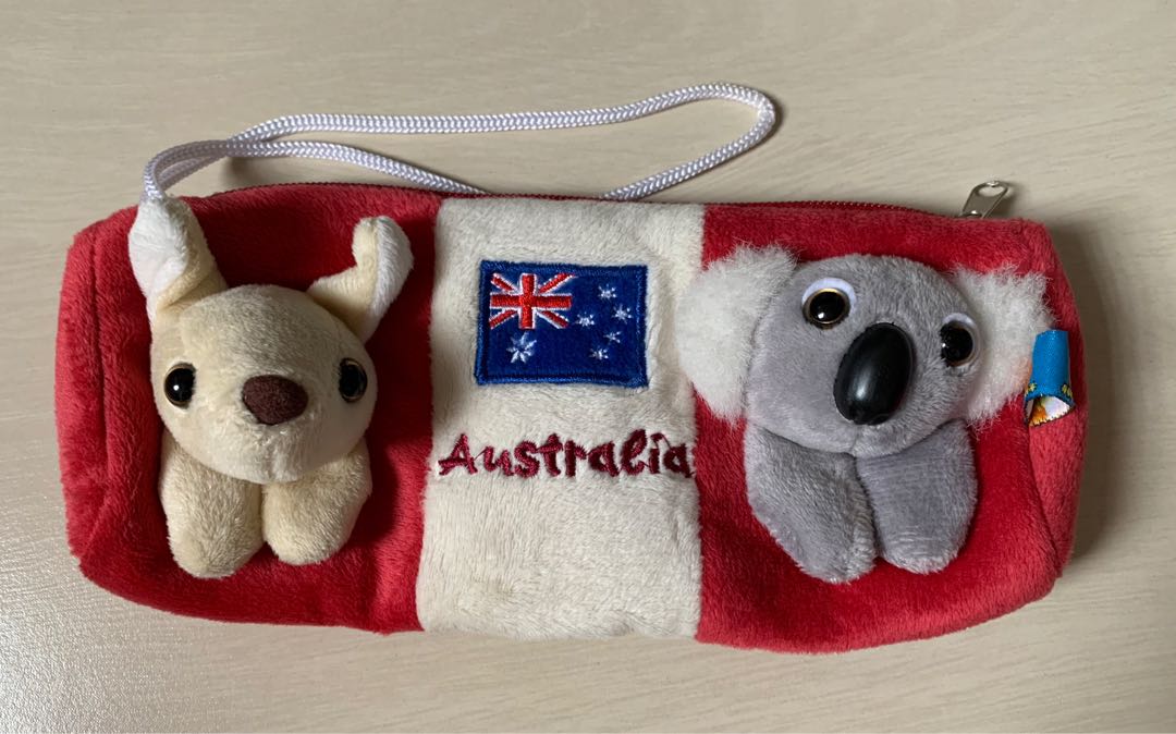 Australia Koala and kangaroo pencil case/ pencil box, Hobbies & Toys ...