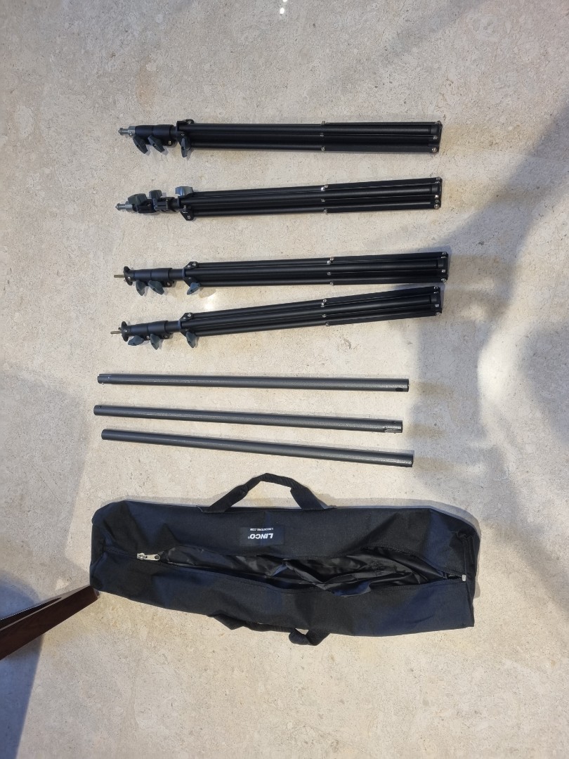 Backdrop stand with white backdrop paper, Photography, Photography ...