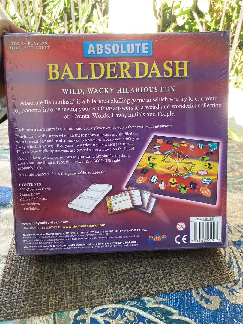 Balderdash Board Game, Hobbies & Toys, Toys & Games on Carousell