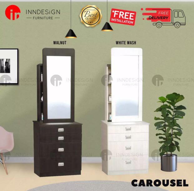 Carousel Sliding Dressing Table with 4 Drawers (Free Delivery and ...
