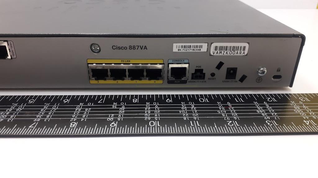 Cisco 887VA Cisco 800 series 4 port router Cisco887va-sec-k9 v02 Cisco ...