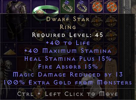 D2R Dwarf Star Ring | Softcore | PC / Switch, Video Gaming, Gaming ...