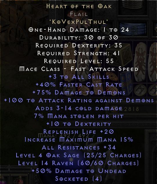 D2R MF and weapon set immortal king, Video Gaming, Video Games, Others ...