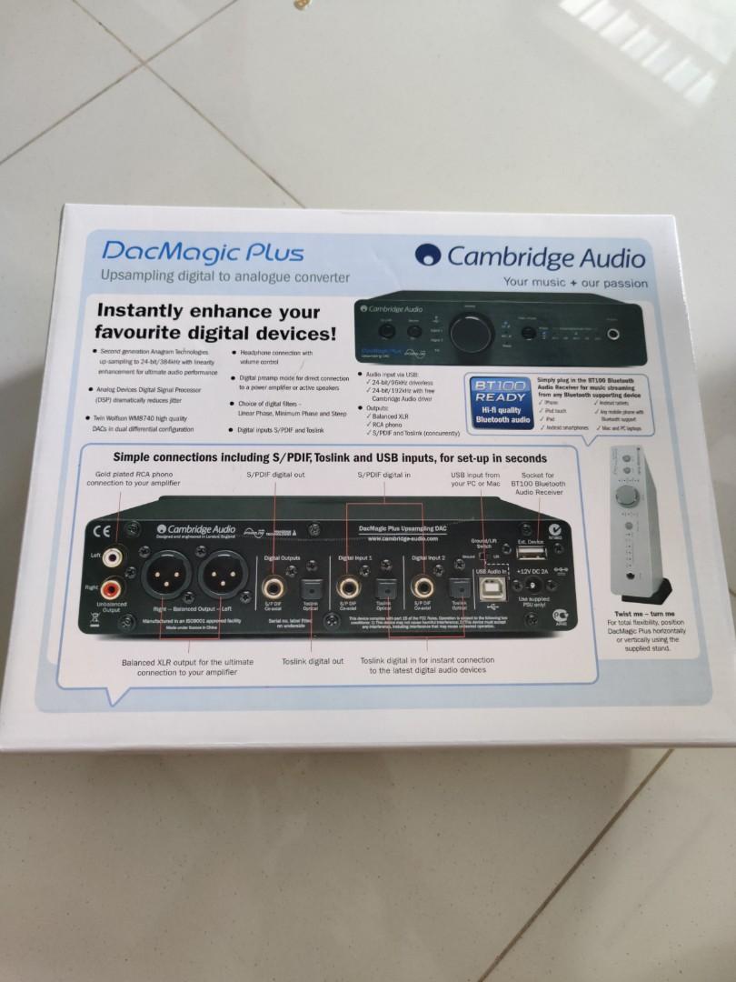 DAC Magic Plus - Cambridge Audio, Audio, Other Audio Equipment on Carousell
