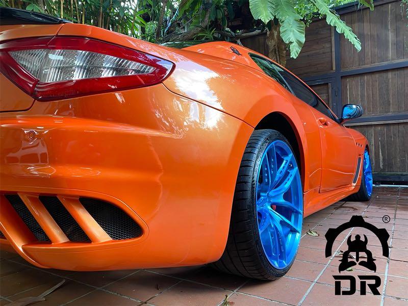 Dwarf Racing® Raw Brushed Aluminium Finishing Porsche Lamborghini ...
