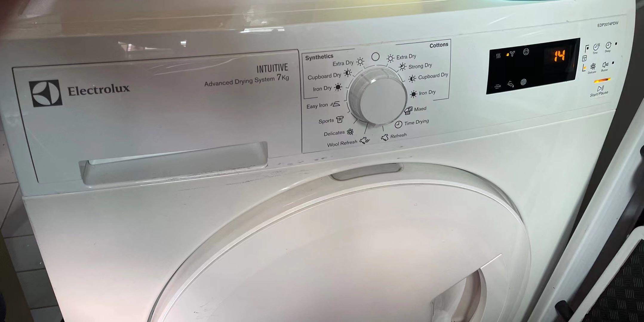 Electrolux intuitive 7 kg dryer, TV & Home Appliances, Washing Machines ...