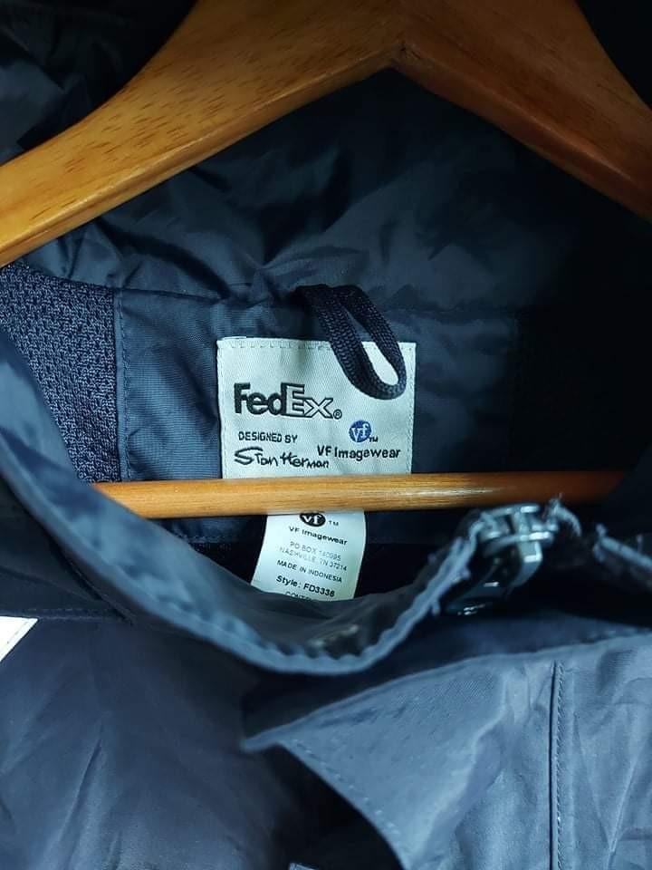 FedEx Hooded Reflective coat by Stan Herman, Men's Fashion, Coats ...
