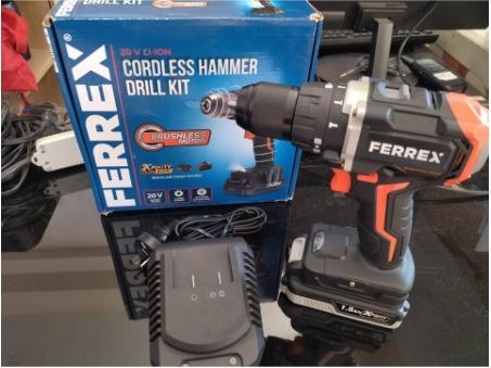 Ferrex Cordless Hammer Drill kit, Commercial & Industrial, Construction ...