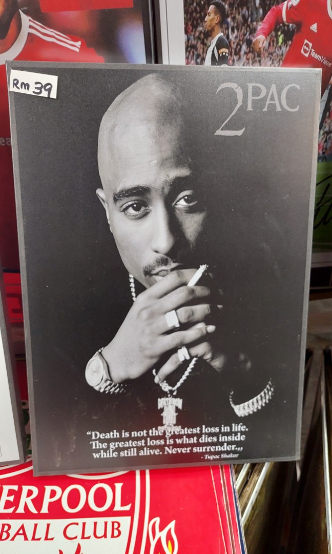 FRAME A3 SAIZ TUPAC SHAKUR, Furniture & Home Living, Home Decor, Frames ...