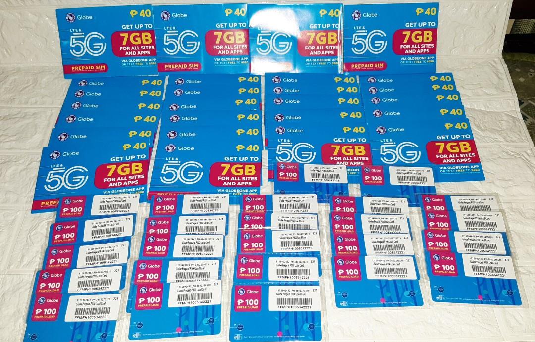 Globe LTE 5g and Load card, Mobile Phones & Gadgets, Mobile & Gadget ...