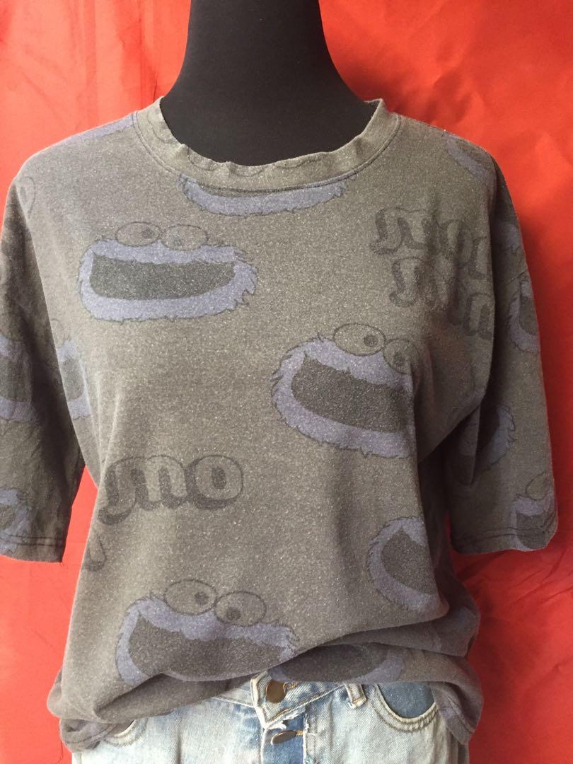 GRAY ELMO, Women's Fashion, Tops, Shirts on Carousell