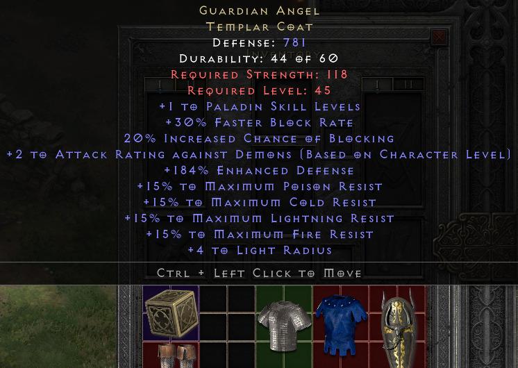 Guardian Angel Templar Coat - D2R, Video Gaming, Gaming Accessories, In ...