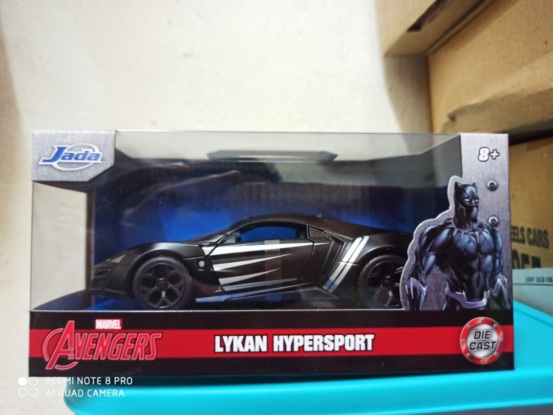 Jada black panther lyker hypersport scale 1/32, Hobbies & Toys, Toys ...