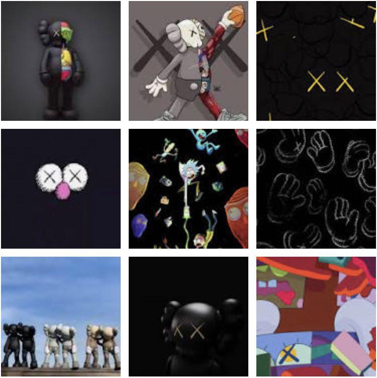 KAWS EZLINK CARD STICKERS/ KAWS STICKERS CUSTOMISE/ KAWS FANS ART ...
