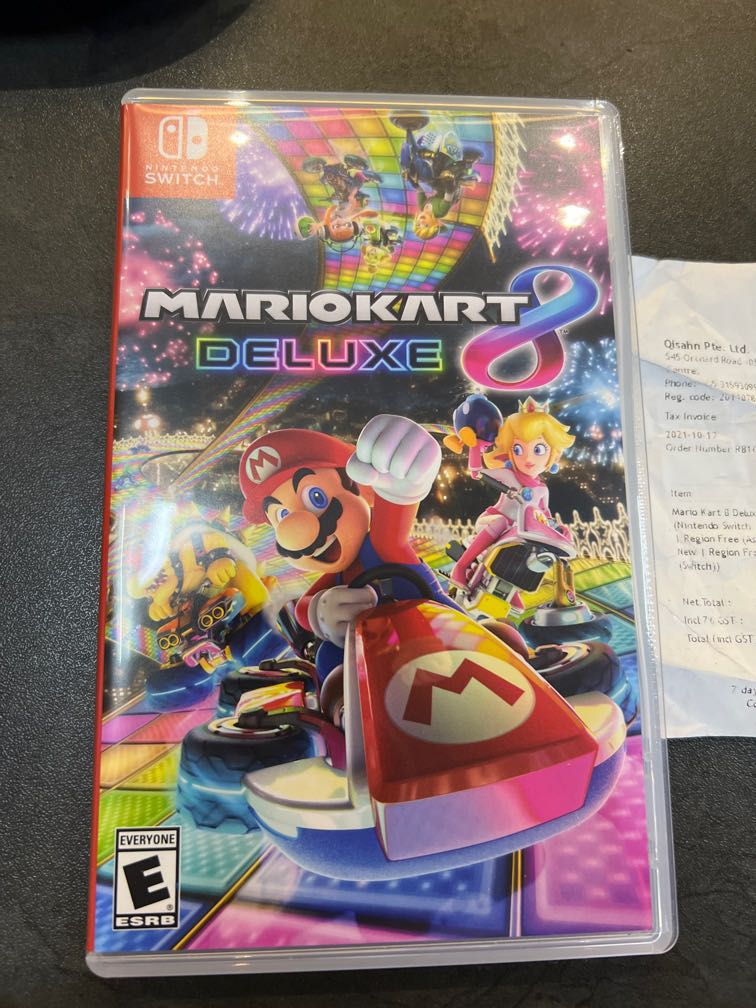 mariokart 8 deluxe (receipt), Video Gaming, Video Games, Nintendo on ...